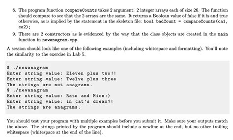 Solved Code In C The Output Should Look Like The Example
