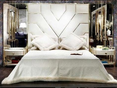 Мягкие стеновые панели в спальне Габриэлла | Bedroom bed design ...