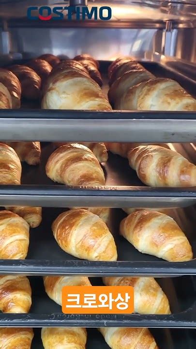 푹신바삭한 초승달 모양의 빵고소하고 짭짤한 빵크로와상컨벡션 170도 15분 Shorts Youtube