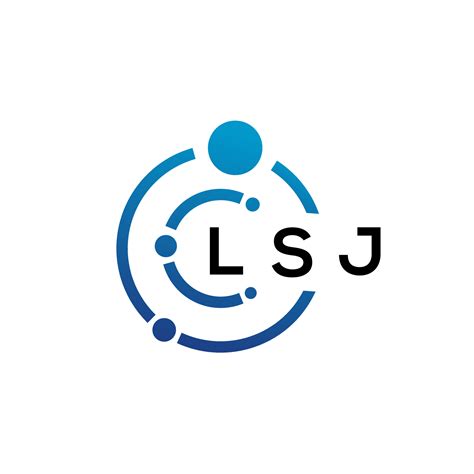 Lsj Letter Technology Logo Design On White Background Lsj Creative Initials Letter It Logo