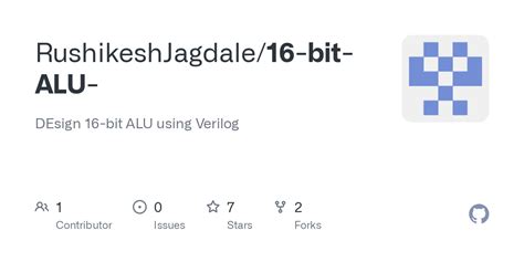 github rushikeshjagdale 16 bit alu design 16 bit alu using verilog
