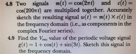 Solved From Book Practical Signals And Theory With Matlab
