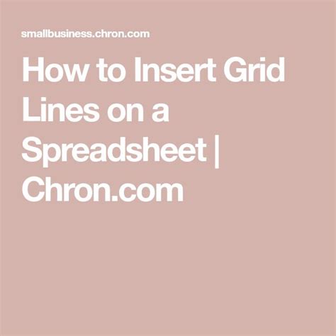 How To Add Grid Lines To Your Excel Spreadsheet