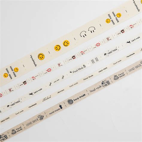 패브릭 라벨 리본 1마90cm 린넨라벨 스마일라벨 면라벨 천라벨 야나 Yarn A