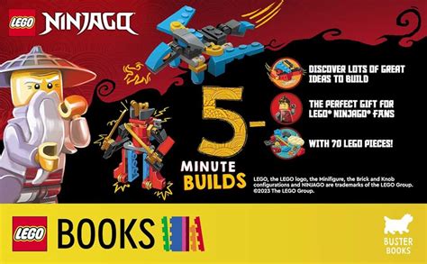 Lego Ninjago Five Minute Builds With Lego Bricks Lego Minute Builds Activity Box