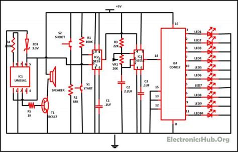 Reaction Timer Game Circuit EEWeb
