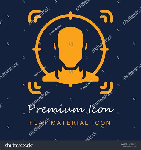 Facial Recognition Premium Material Ui Ux Stock Vector Royalty Free 1965990613 Shutterstock