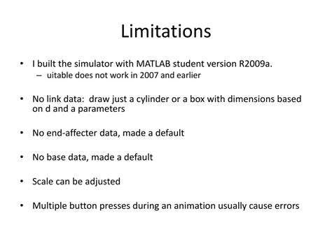 Ppt Matlab Robot Simulator Powerpoint Presentation Free Download Id5572152