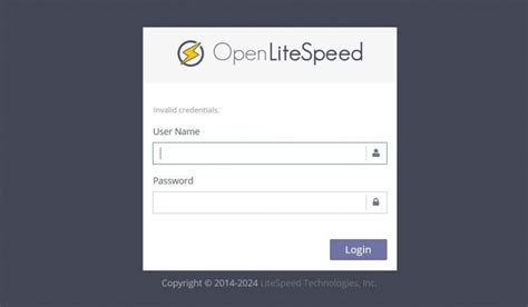 Come Effettuare Il Reset Password Admin LiteSpeed E OLS MSP In Cloud
