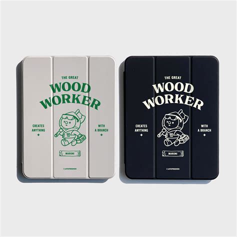 아보프렌즈 우드워커 마로니 젤하드 아이패드 케이스 위시버킷