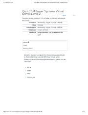 Mastering IBM Power Systems Virtual Server Level Quiz Insights Course Hero