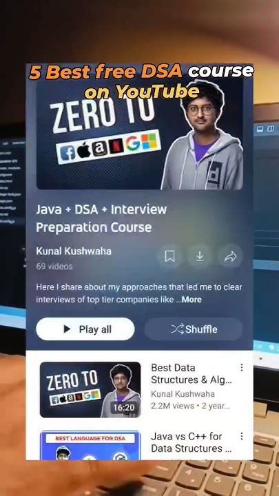 5 best free dsa course on youtube ‎ freecodecamp ‎ nishantchahar11
