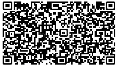 Intricate Black And White Qr Code With A Modern Pixel Layout Stock