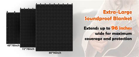 Soundproof Blanket Sound Deadening 48 X 78 Heavy Duty