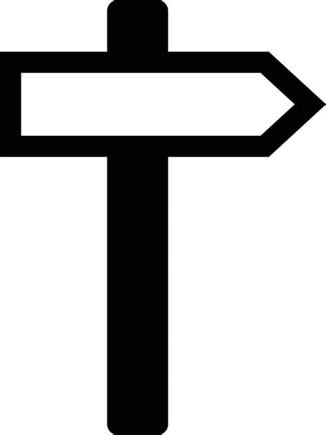 Signpost Icon Vector Road Sign Arrow Icon Vector 22016340 Vector Art At Vecteezy