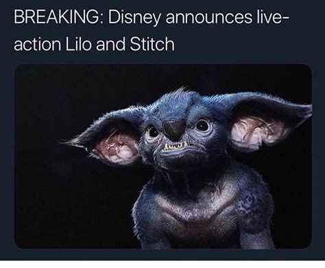 Breaking Disney Announces Live Action Lilo And Stitch Funny
