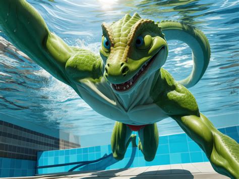 Lizard Swimmers By Logically