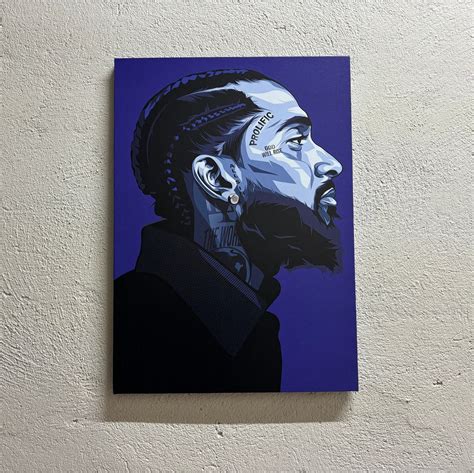 Famous Artwork Music Art Canvas American Singer Wall Decor Nipsey Hussle Nipsey Hussle