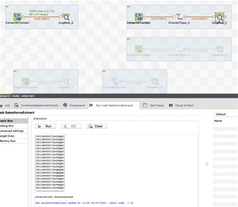 Salesforce Talend No Output From The Tsalesforceinput Component