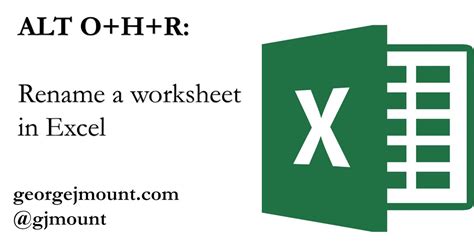 keyboard shortcut rename worksheet in excel stringfest analytics
