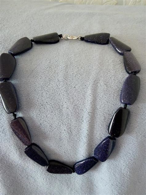 Гарне намисто з авантюрину синього — ціна 320 грн у каталозі Кольє і намиста Купити аксесуари за