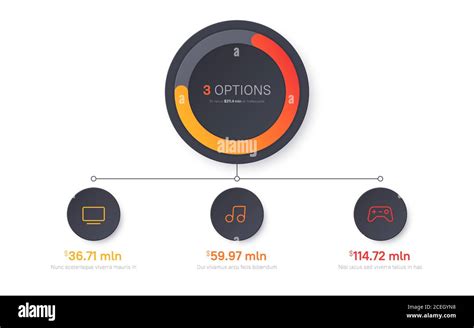 Vector Presentation Infographic Structure Chart Design Three Options Stock Vector Image And Art