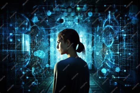 Premium Photo Guarding Cyberspace Safeguarding Personal Data And Pioneering Internet Security