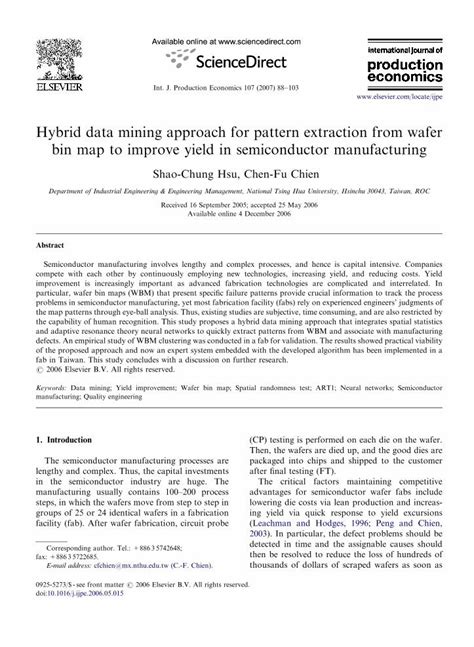 Pdf Hybrid Data Mining Approach For Pattern Extraction From · Pdf