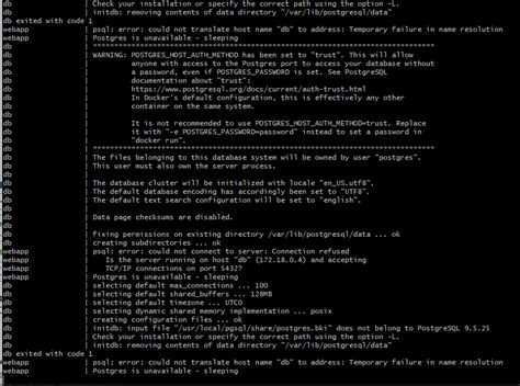 Webodmdb Problem Stuck On Restarting Webodm Opendronemap Community