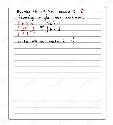 Solved 3 The Denominator Of A Rational Number Is Greater Than Its Numerator By Three If The