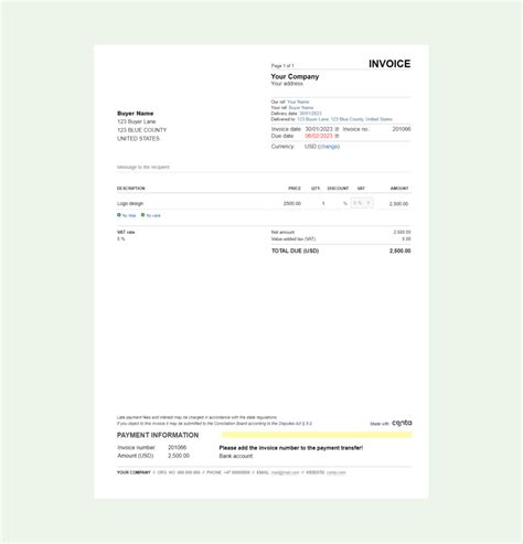 Medical Invoice Template Free Download Conta