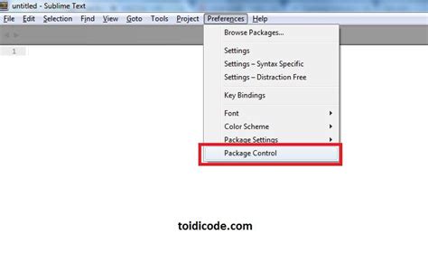 Cài đặt Package Control Cho Sublime Text