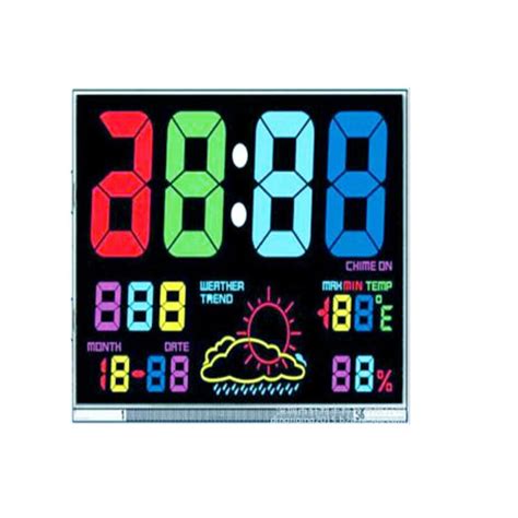 7 Segment VA LCD Display For Medical Equipment Blood Glucose Meter Va Lcd Panel