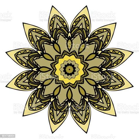 만다라 스타일 벡터 모양입니다 장식 름 장식입니다 꽃 디자인입니다 컬러 일러스트 레이 션 0명에 대한 스톡 벡터 아트 및 기타 이미지 Istock