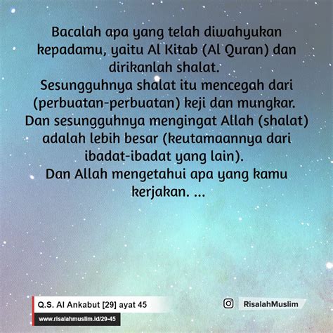 Surat Al Ankabut Ayat 45 48 Koleksi Gambar