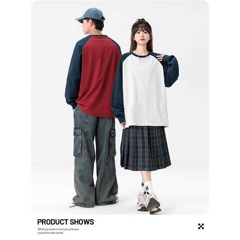 【obiyuan】長袖上衣 撞色 寬鬆 情侶裝 棒球 衣服 長t 4色【chh7997】 Obiyuan Iopen Mall