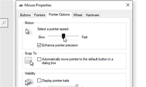 How To Adjust The Sensitivity Of You Mouse Pointer In Windows My Microsoft Office Tips