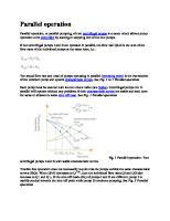 Parallel Series Operation PDFCOFFEE