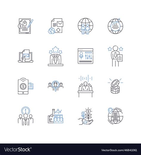 Ux Design Line Icons Collection Empathy Royalty Free Vector