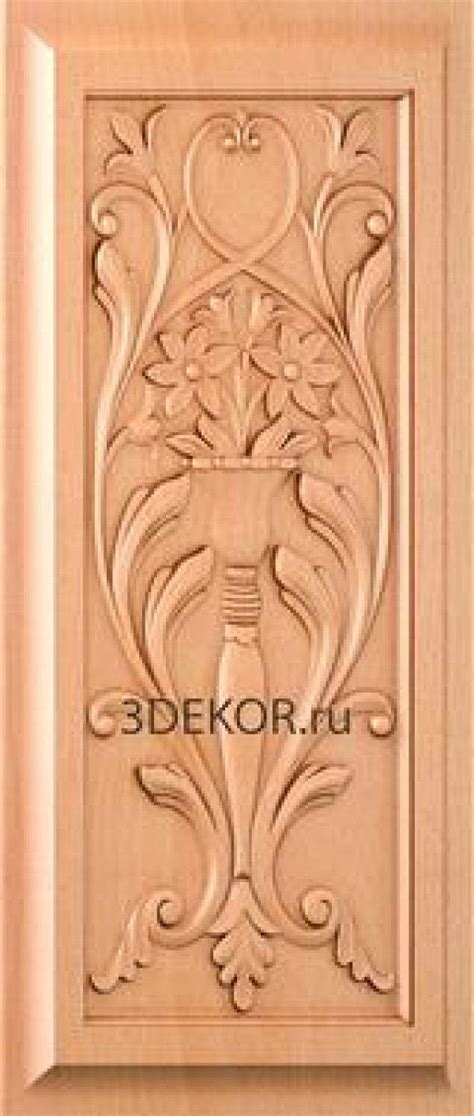 Pv 0020 Панель вертикальная из дерева Резные изделия готовые на заказ Wooden Door Design