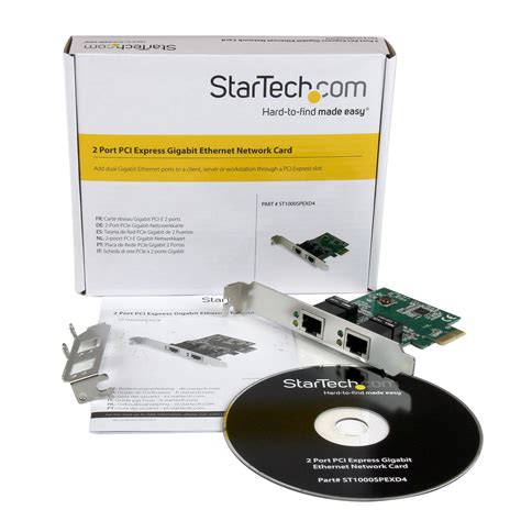 Buy Startech Com Dual Port Gigabit Pci Express Server Network Adapter Card Pcie Nic Shop