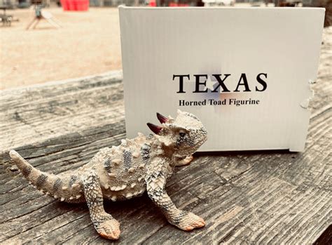 Texas Horned Toad Figurine Luckenbach Texas