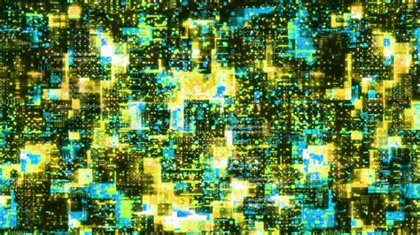 Digital Cyberspace With Particles And Digital Data Network Connections Motion Stock Footage