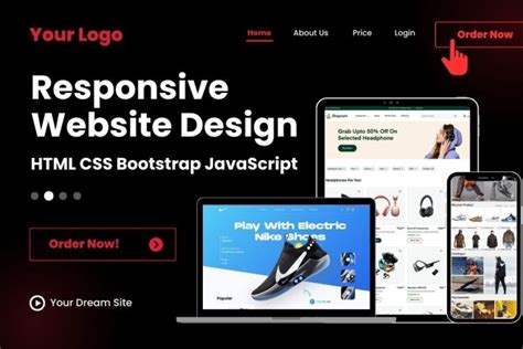 I Design Responsive Website In Html Css Bootstrap And Javascript For 50 Freelancer Rudra
