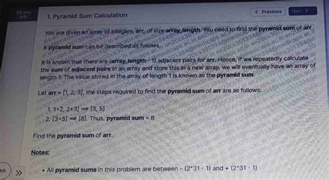 Solved A Pyramid Sum Cap Be Describedas Fellows The Sum Of Chegg Com