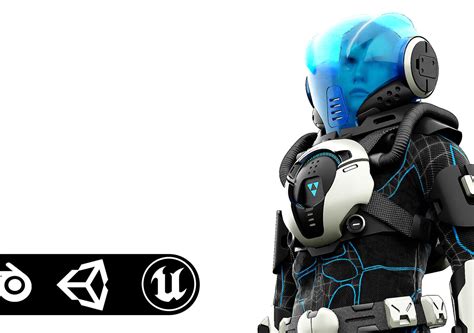 Cyber Astronaut Z Rigged For Unreal Engine Unity Mixamo Cgtrader