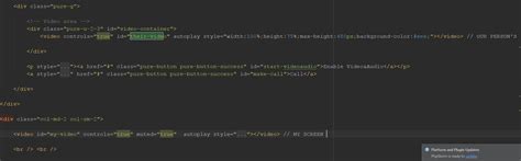 javascript java script p2p video connect when i open full screen