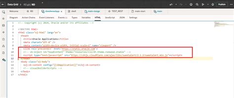 Importing External Javascript Libraries In Oracle Visual Builder With Redwood Template 4i
