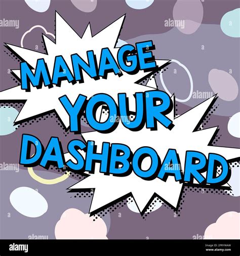 Hand Writing Sign Manage Your Dashboard Word For Web Landing Page To