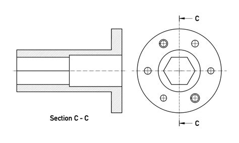 File Techdraw Examplesection 08 Png Freecad Documentation